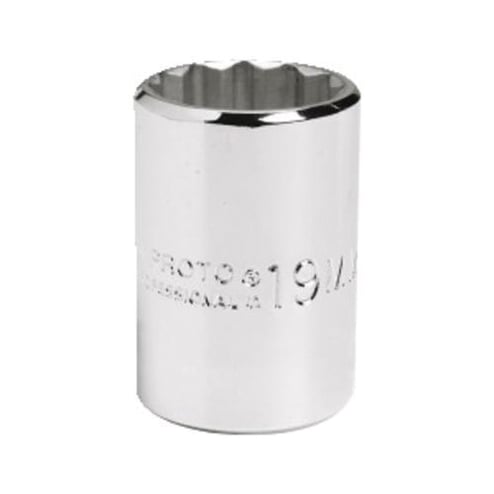 Proto® TorquePlus™ J5429M Standard Length Socket, Metric, 1/2 in Square ...