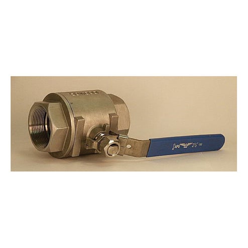 APG 3V01SF250 2-Piece Ball Valve With Lock Handle, 2-1/2 in Nominal ...