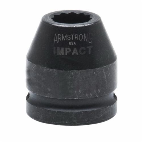Armstrong® 21-148 Standard Length Socket, 3/4 in Square Drive, 1-1/2 in ...
