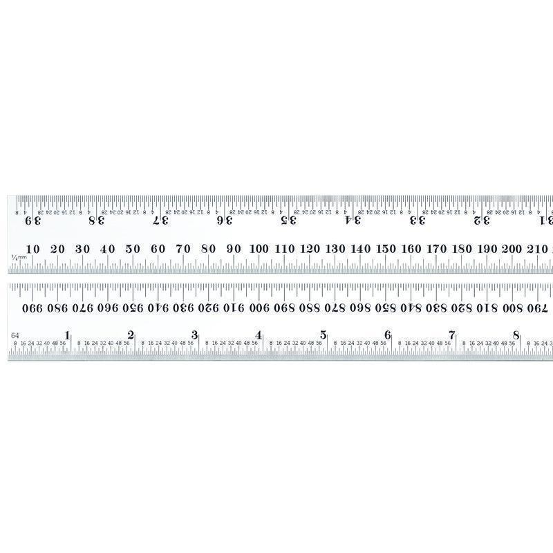 Starrett® C636-1000 Precision Rule, Imperial/Metric Measuring System ...