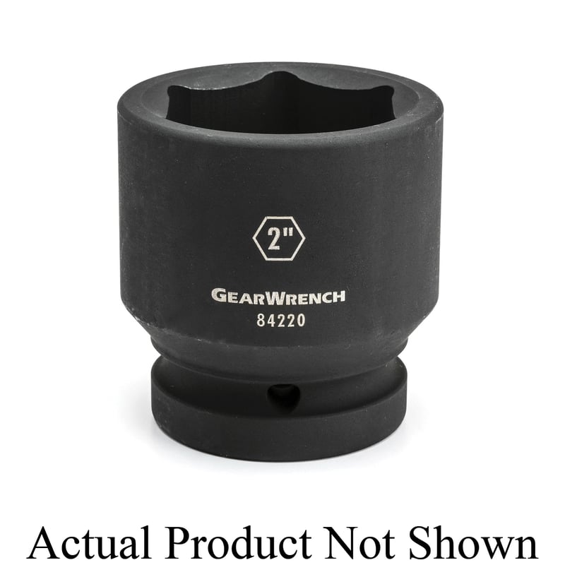 GEARWRENCH® 84230 Socket, 1 in Hex Drive, 2-5/8 in Standard Socket, 6 ...