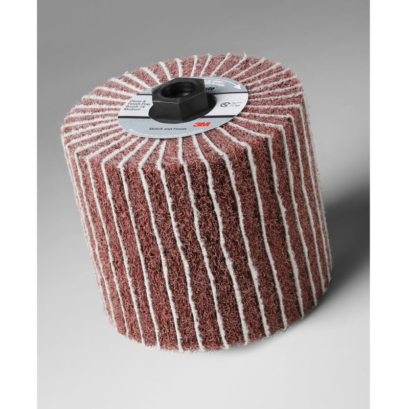 Scotch-Brite™ 7000121164 Match and Finish Flap Brush, 4-1/2 in Dia ...