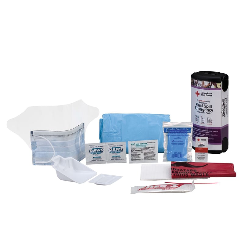 American Red Cross RC-657 Fluid Spill Emergency Responder Pack, Fluids ...