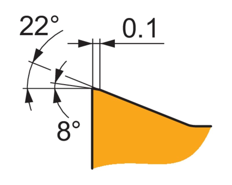 Pramet 7799794 High Feed Milling Insert, ANSI Code: SNGX 110416SR-MM ...