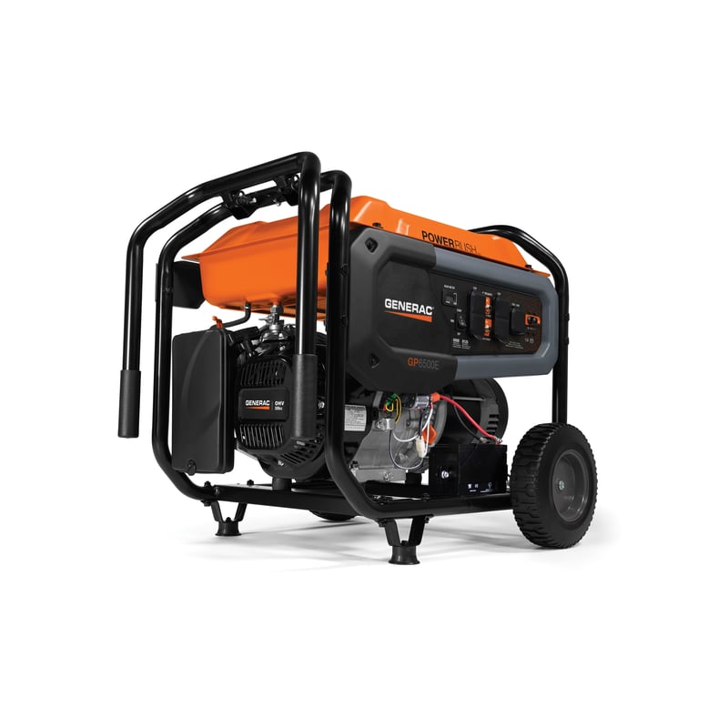 Generac® 7682 GP Series Portable Generator, 120/240 VAC, 54.2/27.1 A ...