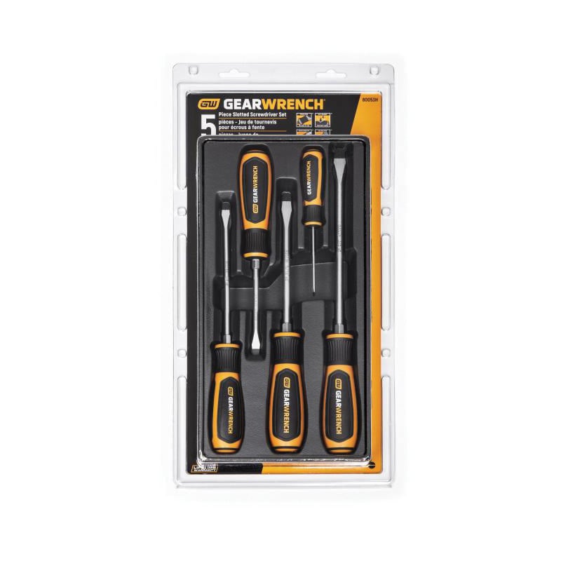 GearWrench® 80053H Screwdriver Set, 5 Pieces, ASME B107.15, Alloy Steel ...