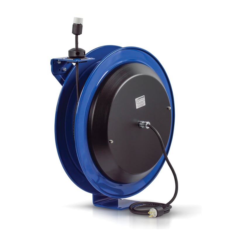 COXREELS® PC24-0016-A 1-Pedestal Spring Driven Cord Reel, 115 V, 13 A ...