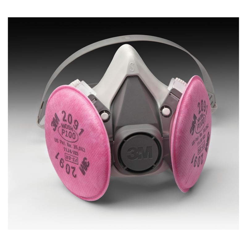 3M™ 7010383694 6000 Series Half Facepiece Respirator Assembly, For Use ...