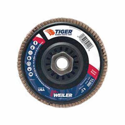 Tiger® Ceramic 50131 High Density Premium Coated Abrasive Flap Disc, 4 ...