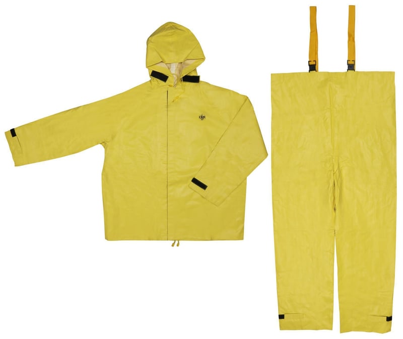 MCR Safety 8402S Hydroblast 8402 2-Piece Rainwear suit, S, Yellow ...