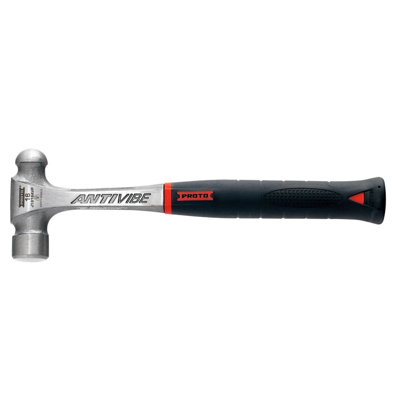 Proto® J1324AVP Ball Pein Hammer, 13.78 in OAL, 24 oz Steel Head, Steel ...