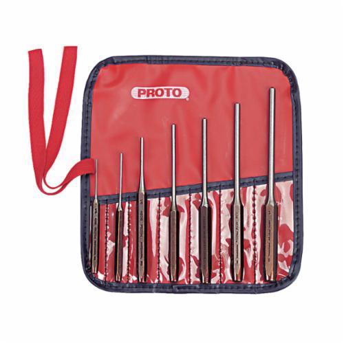Proto® J49007 Roll Pin Punch Set, Roll Pin Style, 3/32 to 1/4 in Punch ...