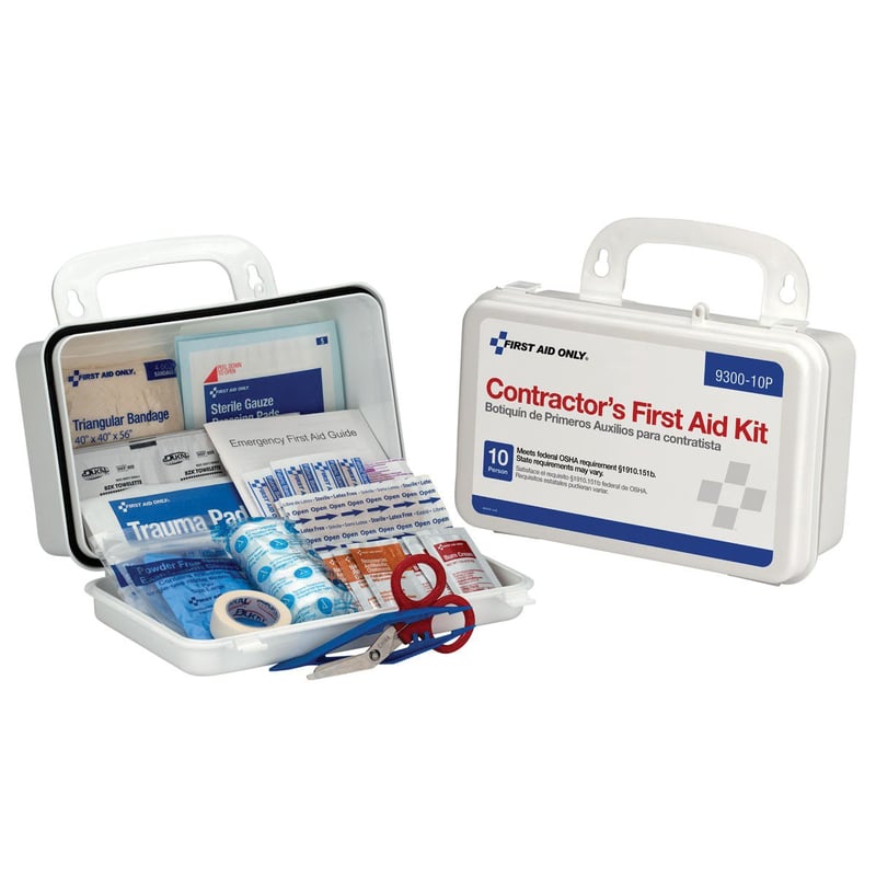 First Aid Only® 9300-10P Portable First Aid Kit, Wall Mount, 95 ...