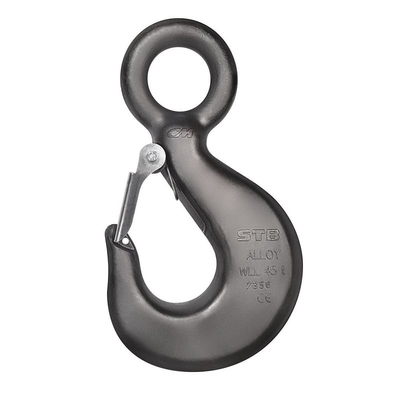 CM® M6404C High Capacity Rigging Hook, 1-1/2 ton Load, Eyelet ...