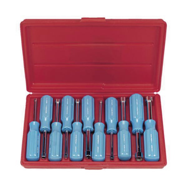 Proto® J9201MB Nut Driver Set, 4 to 14 mm, 11 Pieces, 6-3/4 to 7 in OAL ...