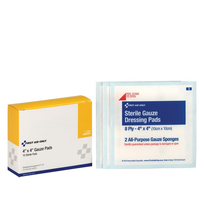 Pac-Kit® 3-300 Sterile Gauze Pad, 4 x 4 in, Gauze | Arkansas Mill Supply