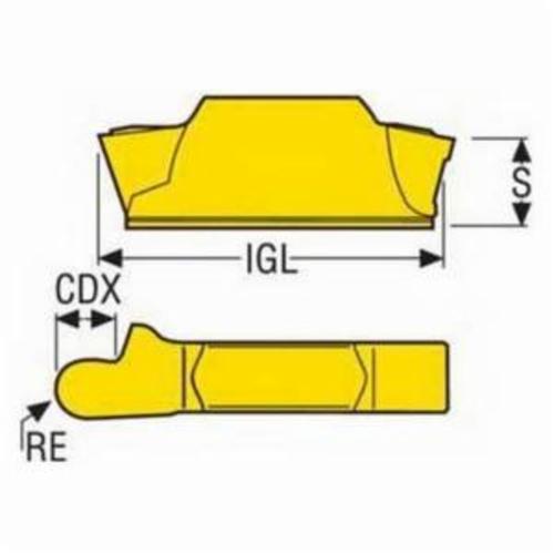 Seco 00071659 MDT Single End Turning Insert, ANSI Code: LCGN1603M0 ...