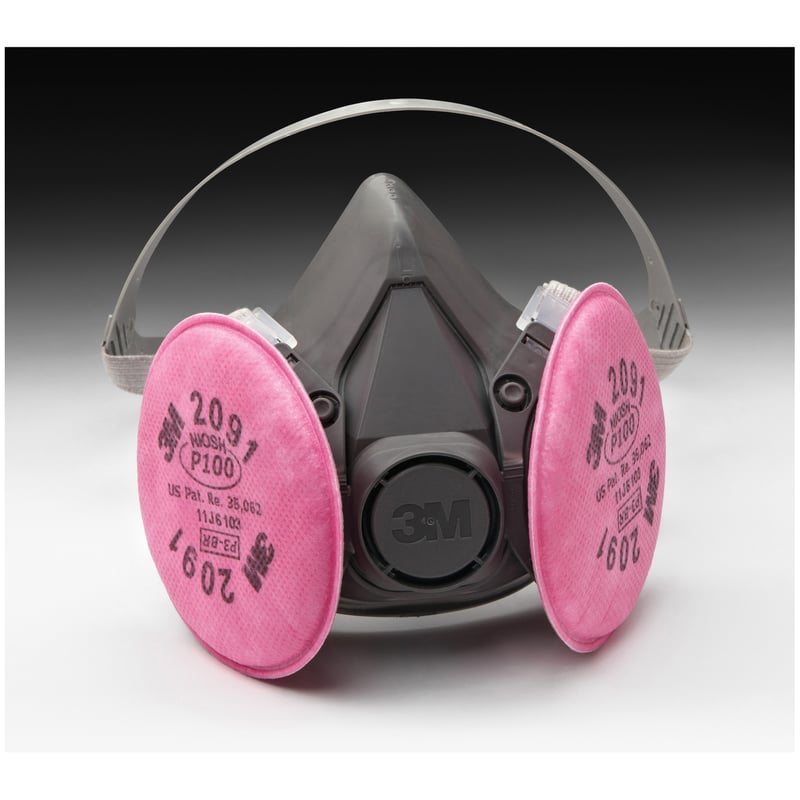 3M™ 7000126164 6000 Series Half Facepiece Respirator, For Use With 3M ...