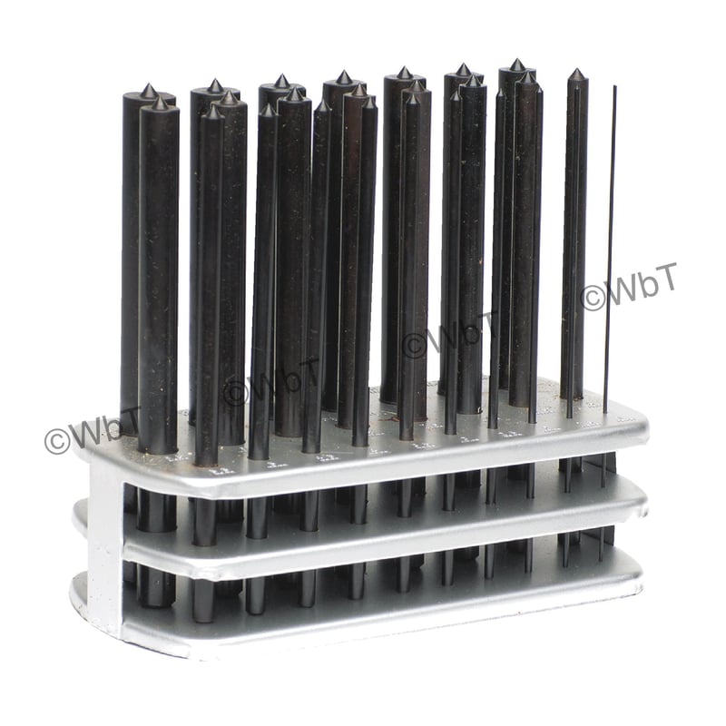 TTC 71-600-030 Transfer Punch/Spotter Set, 1 mm to 13 by 0.5 mm Punch ...