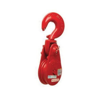 Lebus® 599560 L-160 Heavy Duty Snatch Block With Hook, 5/8 to 3/4 in ...