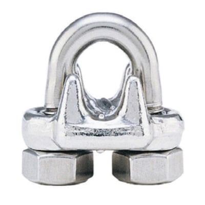 Crosby® 1011272 SS-450 U-Bolt Wire Rope Clip, 1/4 in, 316 Stainless ...