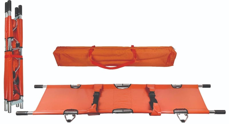 First Aid Only® 91261 Double Folded Stretcher, 7 in W x 4.25 in H ...