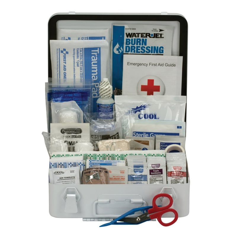 First Aid Only® 90564 Portable First Aid Kit, Wall Mount, 183 ...