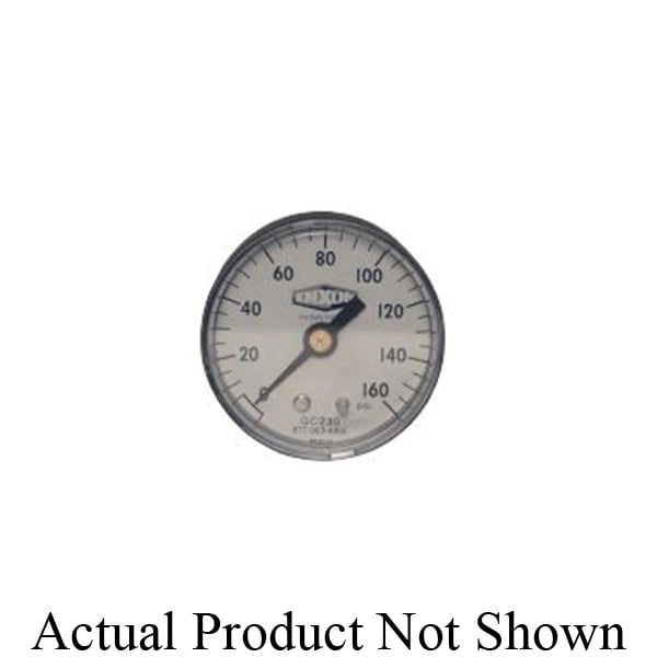 Dixon® GC240 Standard Dry Gauge, 0 to 300 psi, 1/4 in Connection, 2 in ...