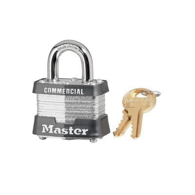 Master Lock® 3KA Commercial Grade Non-Rekeyable Safety Padlock, Alike ...