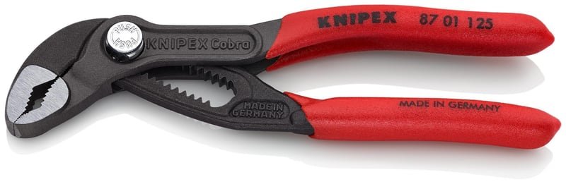 Knipex® Cobra® 87 01 125 High-Tech Water Pump Plier, DIN ISO 8976, 1-1/ ...