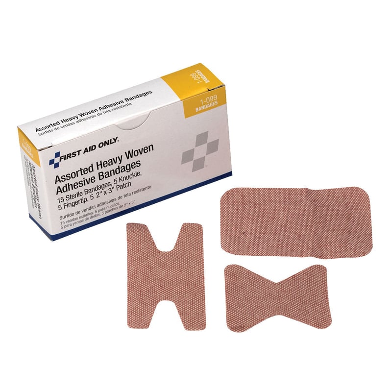 First Aid Only® 1-099-001 Assorted Adhesive Bandage, Pliable Woven ...