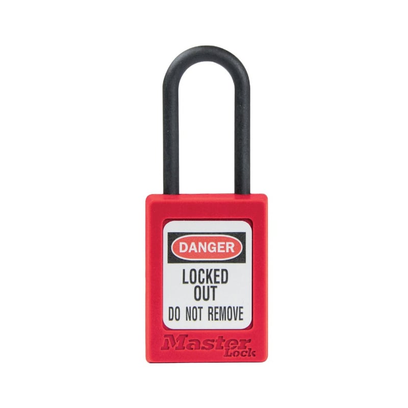 Master Lock® S32RED Safety Padlock, Different Key, Red, Zenex ...
