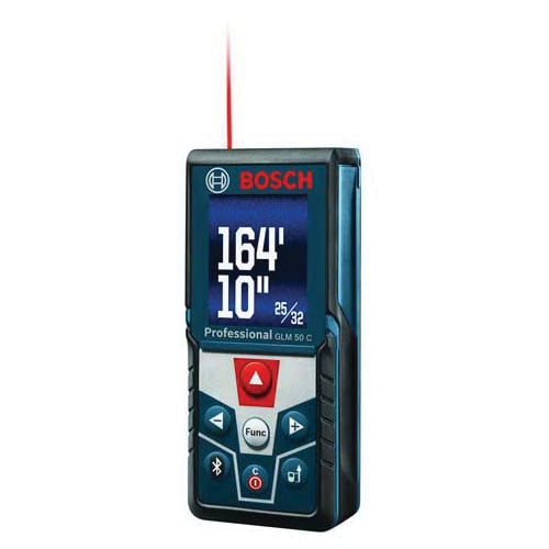 Bosch GLM50C Laser Measure, +/-1/16 in Accuracy, (2) AAA Batteries ...
